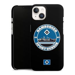DeinDesign iPhone 14 Handy Premium Case Smartphone Handyh&uuml;lle Schutzh&uuml;lle matt Hsv Logo Hamburger Sv Premium Case