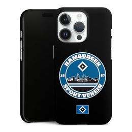 DeinDesign iPhone 14 Pro Handy Premium Case Smartphone Handyh&uuml;lle Schutzh&uuml;lle matt Hsv Logo Hamburger Sv Premium Case