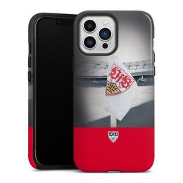DeinDesign iPhone 13 Pro Max Handy Panzer Handyh&uuml;lle robuste Outdoor H&uuml;lle Schutzh&uuml;lle gl&auml;nzend Vfb Stuttgart Bundesliga Official Licensed Product Tough Case