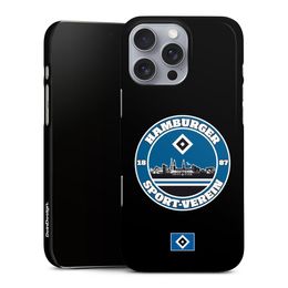 DeinDesign iPhone 16 Pro Max Handy Premium Case Smartphone Handyh&uuml;lle Schutzh&uuml;lle gl&auml;nzend Hsv Logo Hamburger Sv Premium Case