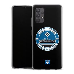 DeinDesign Galaxy A32 4G Handy Silikon H&uuml;lle Case transparent Handyh&uuml;lle Hsv Logo Hamburger Sv Silikon Case