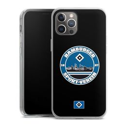 DeinDesign iPhone 12 Pro Max Handy Silikon H&uuml;lle Case transparent Handyh&uuml;lle Hsv Logo Hamburger Sv Silikon Case