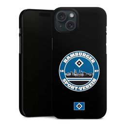 DeinDesign iPhone 15 Plus Handy Premium Case Smartphone Handyh&uuml;lle Schutzh&uuml;lle matt Hsv Logo Hamburger Sv Premium Case