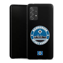 DeinDesign Galaxy A52s 5G Handy Silikon H&uuml;lle Case schwarz Handyh&uuml;lle Hsv Logo Hamburger Sv