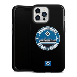 DeinDesign iPhone 13 Pro Max Handy Panzer Handyh&uuml;lle robuste Outdoor H&uuml;lle Schutzh&uuml;lle gl&auml;nzend Hsv Logo Hamburger Sv Tough Case