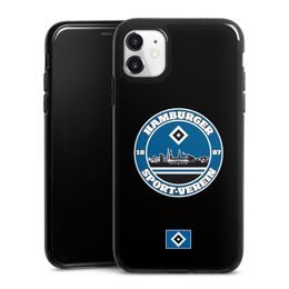DeinDesign iPhone 11 Handy Silikon H&uuml;lle Case schwarz Handyh&uuml;lle Hsv Logo Hamburger Sv