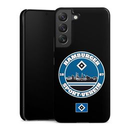 DeinDesign Galaxy S22 Handy Premium Case Smartphone Handyh&uuml;lle Schutzh&uuml;lle gl&auml;nzend Hsv Logo Hamburger Sv Premium Case