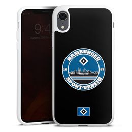 DeinDesign iPhone Xr Handy Silikon H&uuml;lle Case wei&szlig; Handyh&uuml;lle Hsv Logo Hamburger Sv Silikon Case