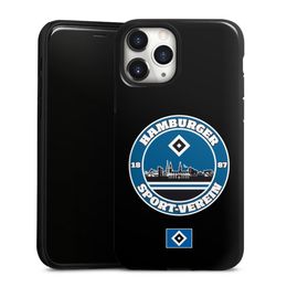 DeinDesign iPhone 11 Pro Handy Panzer Handyh&uuml;lle robuste Outdoor H&uuml;lle Schutzh&uuml;lle gl&auml;nzend Logo Hamburger Sv Hsv Tough Case
