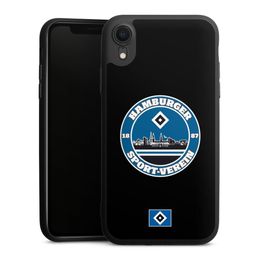 DeinDesign iPhone Xr Handy Premium Silikon H&uuml;lle Handyh&uuml;lle schwarz Case Hsv Logo Hamburger Sv Silikon Premium Case