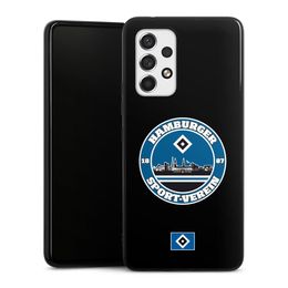 DeinDesign Galaxy A53 5G Handy Silikon H&uuml;lle Case schwarz Handyh&uuml;lle Logo Hamburger Sv Hsv