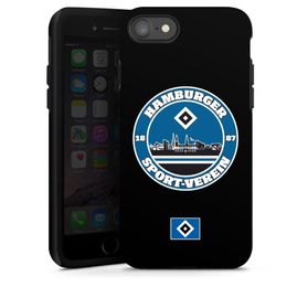DeinDesign iPhone SE (2020) Handy Panzer Handyh&uuml;lle robuste Outdoor H&uuml;lle Schutzh&uuml;lle matt Logo Hamburger Sv Hsv Tough Case