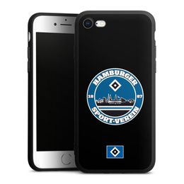 DeinDesign iPhone SE (2020) Handy Premium Silikon H&uuml;lle Handyh&uuml;lle schwarz Case Logo Hamburger Sv Hsv Silikon Premium Case