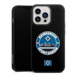 DeinDesign iPhone 13 Pro Handy Premium Silikon H&uuml;lle Handyh&uuml;lle schwarz Case Hsv Logo Hamburger Sv Silikon Premium Case