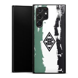 DeinDesign Galaxy S22 Ultra Handy Silikon H&uuml;lle Case schwarz Handyh&uuml;lle Official Licensed Product Borussia M&ouml;nchengladbach Coat Of Arms