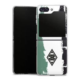 DeinDesign Galaxy Z Flip 5 Handy Hard Case Schutzh&uuml;lle transparent Smartphone Handy H&uuml;lle Official Licensed Product Borussia M&ouml;nchengladbach Coat Of Arms Hard 
