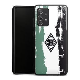 DeinDesign Galaxy A52s 5G Handy Premium Silikon H&uuml;lle Handyh&uuml;lle schwarz Case Official Licensed Product Borussia M&ouml;nchengladbach Coat Of Arms Silikon Premium 