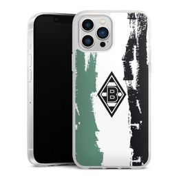 DeinDesign iPhone 13 Pro Max Handy Silikon H&uuml;lle Case transparent Handyh&uuml;lle Official Licensed Product Borussia M&ouml;nchengladbach Coat Of Arms Silikon Case