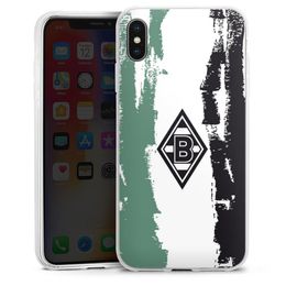 DeinDesign iPhone Xs Max Handy Silikon H&uuml;lle Case transparent Handyh&uuml;lle Official Licensed Product Borussia M&ouml;nchengladbach Coat Of Arms Silikon Case