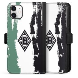 DeinDesign iPhone 11 Handy Klapph&uuml;lle Handyh&uuml;lle aus Kunst Leder schwarz Flip Case Official Licensed Product Borussia M&ouml;nchengladbach Coat Of Arms Sideflip mit 