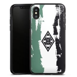DeinDesign iPhone X Handy Silikon H&uuml;lle Case schwarz Handyh&uuml;lle Official Licensed Product Borussia M&ouml;nchengladbach Coat Of Arms