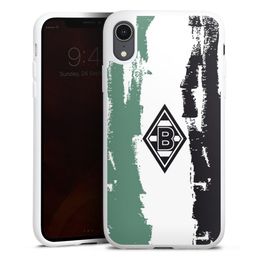 DeinDesign iPhone Xr Handy Silikon H&uuml;lle Case wei&szlig; Handyh&uuml;lle Official Licensed Product Borussia M&ouml;nchengladbach Coat Of Arms Silikon Case