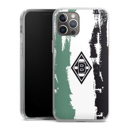 DeinDesign iPhone 12 Pro Max Handy Silikon H&uuml;lle Case transparent Handyh&uuml;lle Borussia M&ouml;nchengladbach Official Licensed Product Coat Of Arms Silikon Case