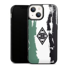 DeinDesign iPhone 13 Mini Handy Slim Case extra d&uuml;nn Silikon Handyh&uuml;lle schwarz H&uuml;lle Official Licensed Product Borussia M&ouml;nchengladbach Coat Of Arms Silikon 