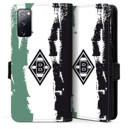 DeinDesign Galaxy S20 Handy Klapph&uuml;lle Handyh&uuml;lle aus Kunst Leder schwarz Flip Case Borussia M&ouml;nchengladbach Official Licensed Product Coat Of Arms Sideflip mit 