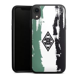 DeinDesign iPhone Xr Handy Premium Silikon H&uuml;lle Handyh&uuml;lle schwarz Case Official Licensed Product Borussia M&ouml;nchengladbach Coat Of Arms Silikon Premium Case