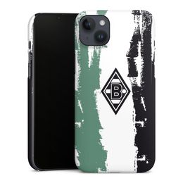 DeinDesign iPhone 14 Plus Handy Premium Case Smartphone Handyh&uuml;lle Schutzh&uuml;lle gl&auml;nzend Official Licensed Product Borussia M&ouml;nchengladbach Coat Of Arms Premium 