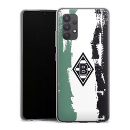 DeinDesign Galaxy A32 4G Handy Silikon H&uuml;lle Case transparent Handyh&uuml;lle Official Licensed Product Borussia M&ouml;nchengladbach Coat Of Arms Silikon Case