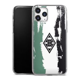 DeinDesign iPhone 11 Pro Handy Slim Case Silikon Handyh&uuml;lle transparent H&uuml;lle extra d&uuml;nn Borussia M&ouml;nchengladbach Official Licensed Product Coat Of Arms Silikon 