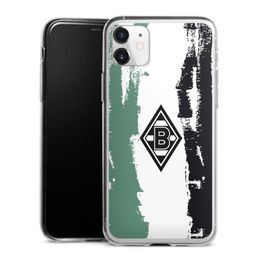 DeinDesign iPhone 11 Handy Slim Case Silikon Handyh&uuml;lle transparent H&uuml;lle extra d&uuml;nn Borussia M&ouml;nchengladbach Official Licensed Product Coat Of Arms Silikon Slim