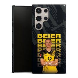 DeinDesign Galaxy S24 Ultra Handy Premium Case Smartphone Handyh&uuml;lle Schutzh&uuml;lle gl&auml;nzend Borussia Dortmund Maximilian Beier Bvb Premium Case