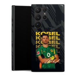 DeinDesign Galaxy S23 Ultra Handy Premium Case Smartphone Handyh&uuml;lle Schutzh&uuml;lle gl&auml;nzend Borussia Dortmund Gregor Kobel Bvb Premium Case
