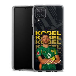 DeinDesign Galaxy A12 Handy Silikon H&uuml;lle Case transparent Handyh&uuml;lle Borussia Dortmund Bvb Gregor Kobel Silikon Case