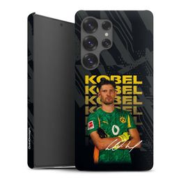 DeinDesign Galaxy S25 Ultra Handy Premium Case Smartphone Handyh&uuml;lle Schutzh&uuml;lle matt Borussia Dortmund Gregor Kobel Bvb Premium Case