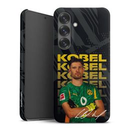 DeinDesign Galaxy S25 Handy Premium Case Smartphone Handyh&uuml;lle Schutzh&uuml;lle matt Borussia Dortmund Gregor Kobel Bvb Premium Case