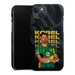 DeinDesign iPhone 14 Plus Handy Premium Case Smartphone Handyh&uuml;lle Schutzh&uuml;lle gl&auml;nzend Borussia Dortmund Gregor Kobel Bvb Premium Case