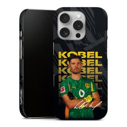 DeinDesign iPhone 16 Pro Handy Premium Case Smartphone Handyh&uuml;lle Schutzh&uuml;lle matt Borussia Dortmund Gregor Kobel Bvb Premium Case