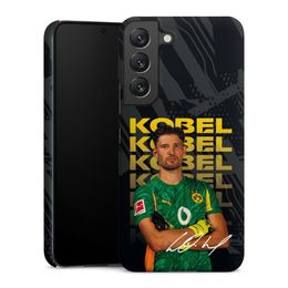 DeinDesign Galaxy S22 Handy Premium Case Smartphone Handyh&uuml;lle Schutzh&uuml;lle matt Borussia Dortmund Gregor Kobel Bvb Premium Case