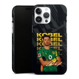 DeinDesign iPhone 14 Pro Max Handy Premium Case Smartphone Handyh&uuml;lle Schutzh&uuml;lle matt Borussia Dortmund Gregor Kobel Bvb Premium Case