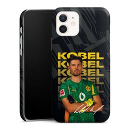 DeinDesign iPhone 12 Handy Premium Case Smartphone Handyh&uuml;lle Schutzh&uuml;lle matt Borussia Dortmund Gregor Kobel Bvb Premium Case