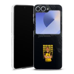 DeinDesign Galaxy Z Flip 6 Handy Hard Case Schutzh&uuml;lle transparent Smartphone Handy H&uuml;lle Borussia Dortmund Bvb Maximilian Beier Hard Case