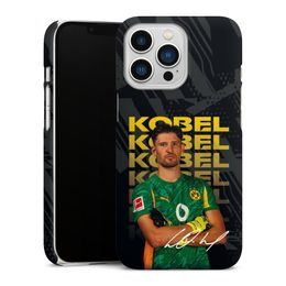 DeinDesign iPhone 13 Pro Handy Premium Case Smartphone Handyh&uuml;lle Schutzh&uuml;lle matt Borussia Dortmund Gregor Kobel Bvb Premium Case