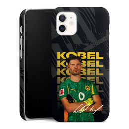 DeinDesign iPhone 12 mini Handy Premium Case Smartphone Handyh&uuml;lle Schutzh&uuml;lle matt Borussia Dortmund Gregor Kobel Bvb Premium Case