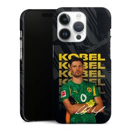 DeinDesign iPhone 14 Pro Handy Premium Case Smartphone Handyh&uuml;lle Schutzh&uuml;lle matt Borussia Dortmund Gregor Kobel Bvb Premium Case
