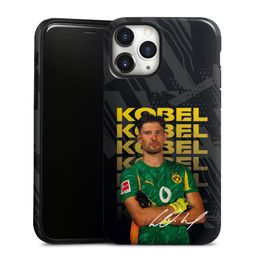 DeinDesign iPhone 11 Pro Handy Panzer Handyh&uuml;lle robuste Outdoor H&uuml;lle Schutzh&uuml;lle gl&auml;nzend Borussia Dortmund Bvb Gregor Kobel Tough Case