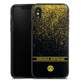 DeinDesign iPhone X Handy Silikon H&uuml;lle Case schwarz Handyh&uuml;lle Ombre Borussia Dortmund Bvb